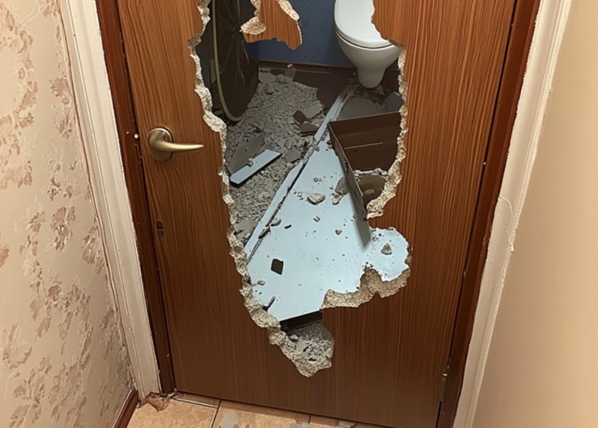 Grįžau namo ir radau, kad vonios durys buvo sunaikintos – sužinojusi ...